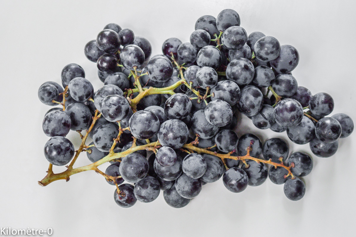 Photo de recette de raisins noirs facile, rapide, léger, bio de ...