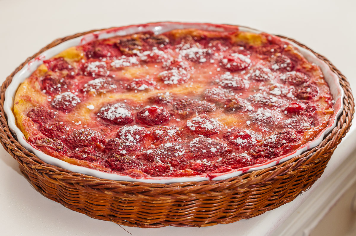 Photo de recette de clafoutis facile, rapide, bio, léger, fraises ...