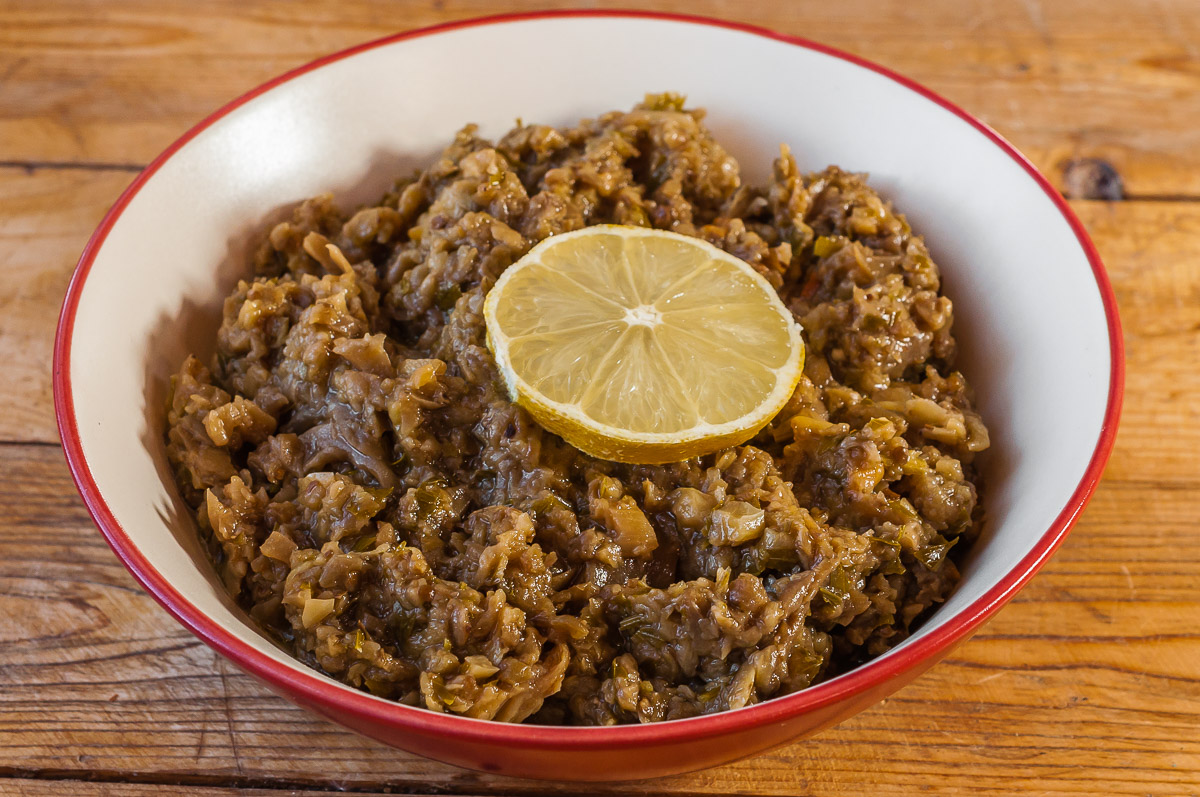 Photo de recette de condiments, des Balkans, aubergines, traditionnel ...